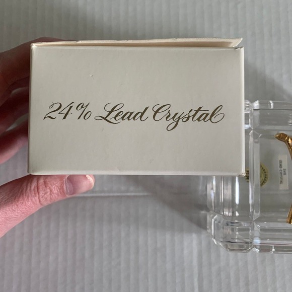 gerity | Accents | Golfing Lead Crystal Trinket Box 986 Gerity Products ...